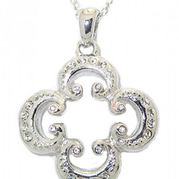 White Gold Logo Necklace | Jewelry | Mx Signature Collection White Gold ...